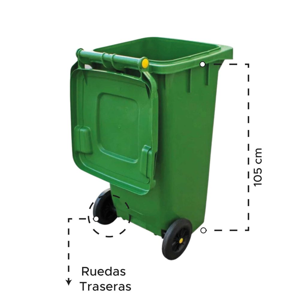 Contenedor de basura 360 litros - Triple Clean