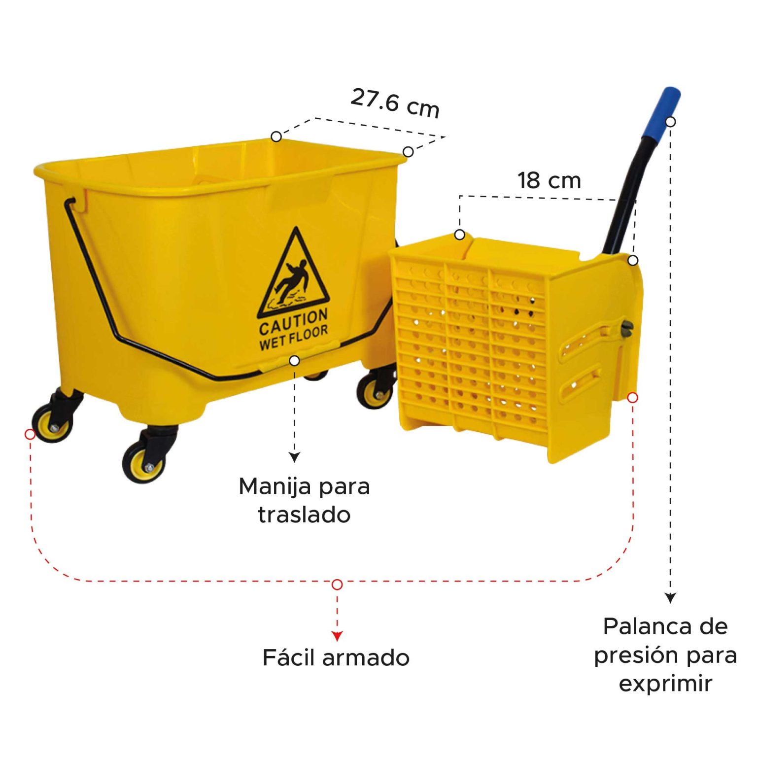 Balde Exprimidor 20 Litros - Triple Clean