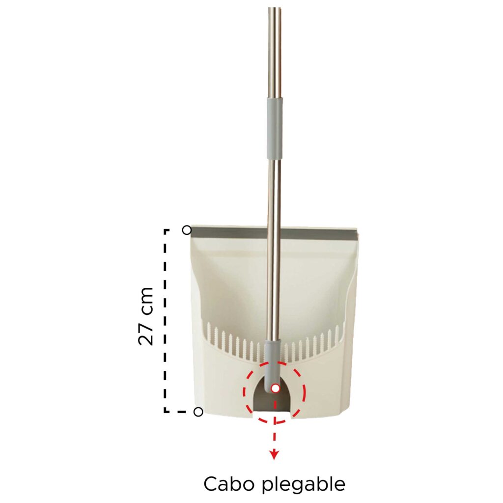 Recogedor Plegable con Cabo Metálico - Triple Clean