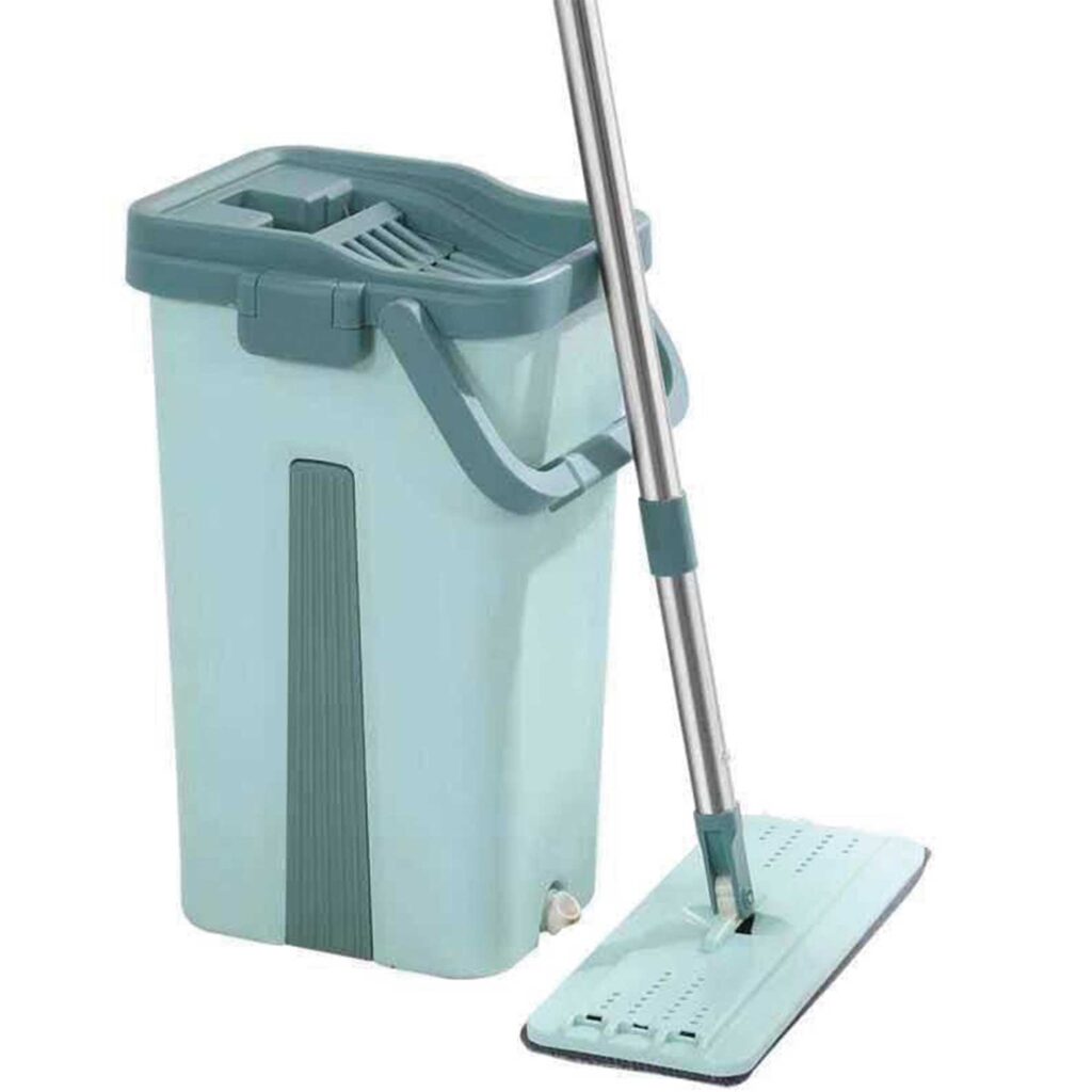 Balde Cuadrado con mopa 7 Litros - Triple Clean